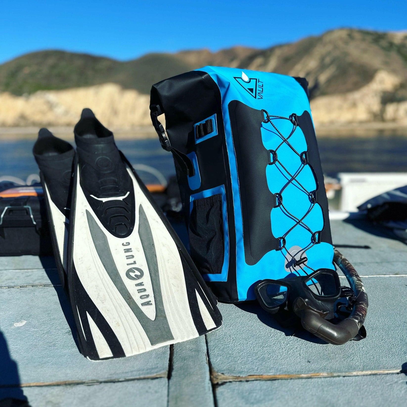 Triton Waterproof Dry Bag Backpack (Ocean Blue) – Vault Active Gear